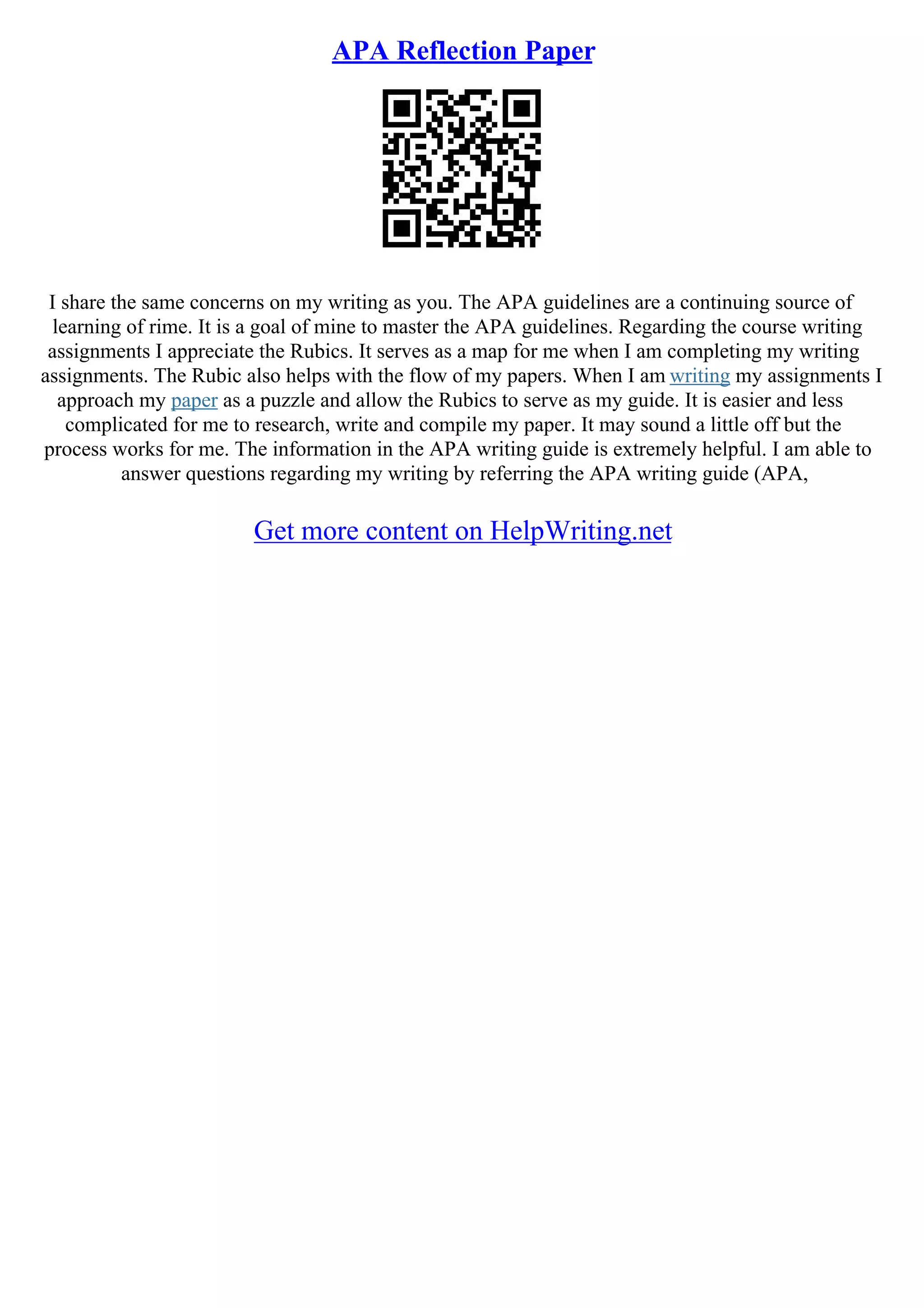 Apa Style Essay Paper | PDF