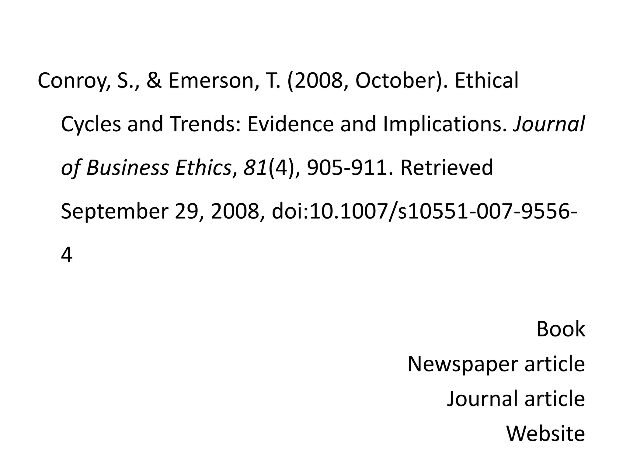 Apa style examples | PPT