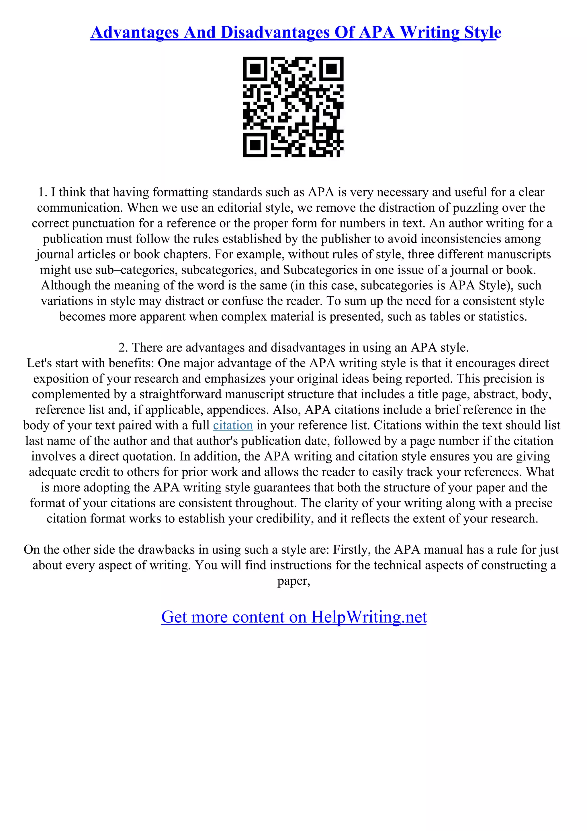 Apa Style Format Essay | PDF