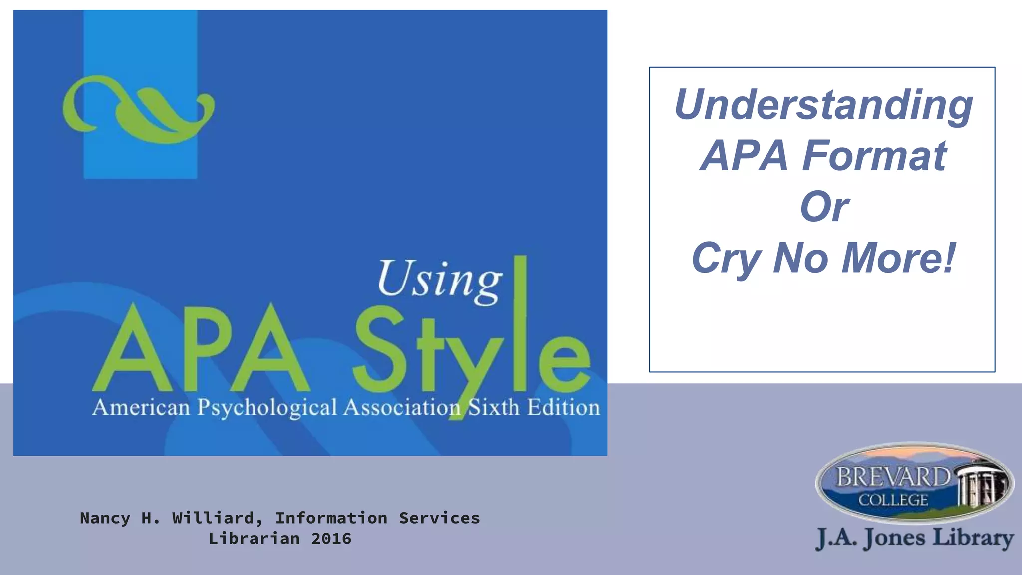 APA Style for Students | PPTX