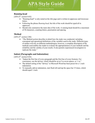 Apa style guide | PDF