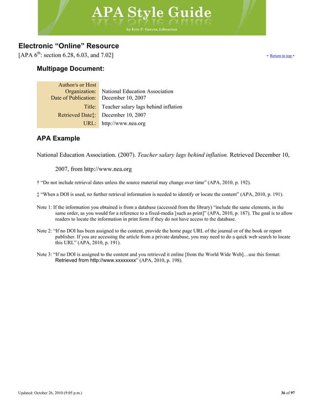 Apa style guide | PDF