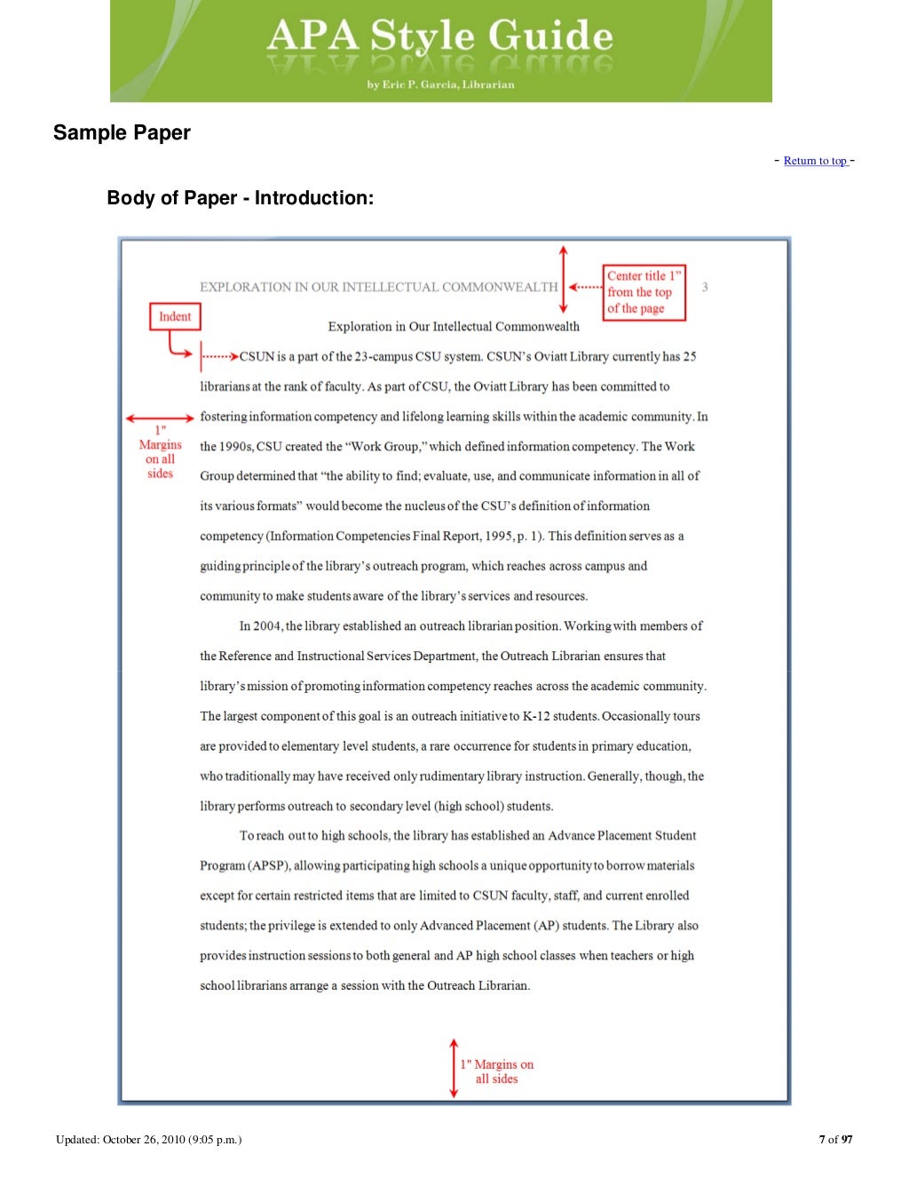 Apa Style Guide Apa Style Guide