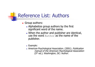 Apa style guide [compatibility mode] | PDF