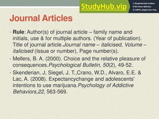 APA STYLE In-Text Citations And Reference Lists Gavilan College Writing ...