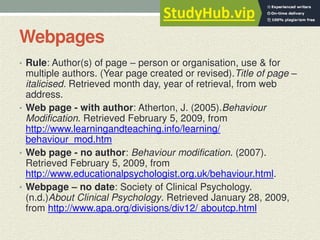 APA STYLE In-Text Citations And Reference Lists Gavilan College Writing ...