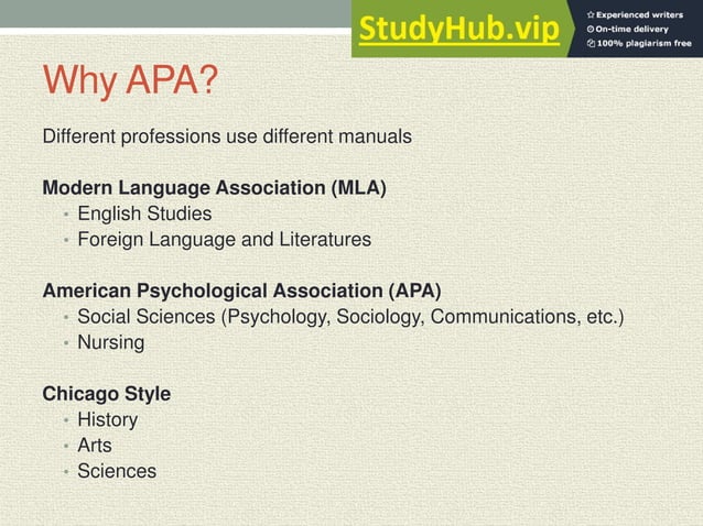 APA STYLE In-Text Citations And Reference Lists Gavilan College Writing ...