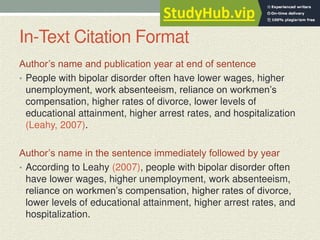 APA STYLE In-Text Citations And Reference Lists Gavilan College Writing ...