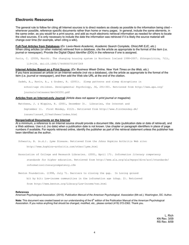 Apa style referencing | PDF Apa style referencing | PDF