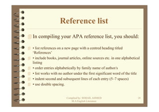 Apa style referencing by sohail ahmed | PDF