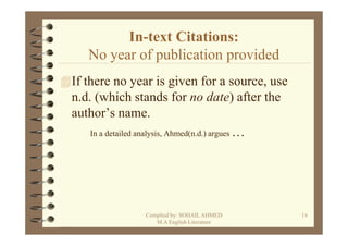 Apa style referencing by sohail ahmed | PPT