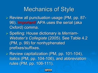 APA Style Overview | PPTX