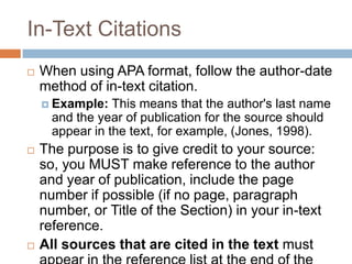 Apa style workshop | PPTX