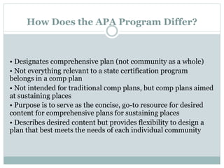 APA Sustaining Places Initiative | PPT