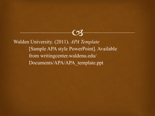 APA template powerpoint | PPT