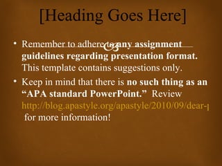 Apa Powerpoint Template