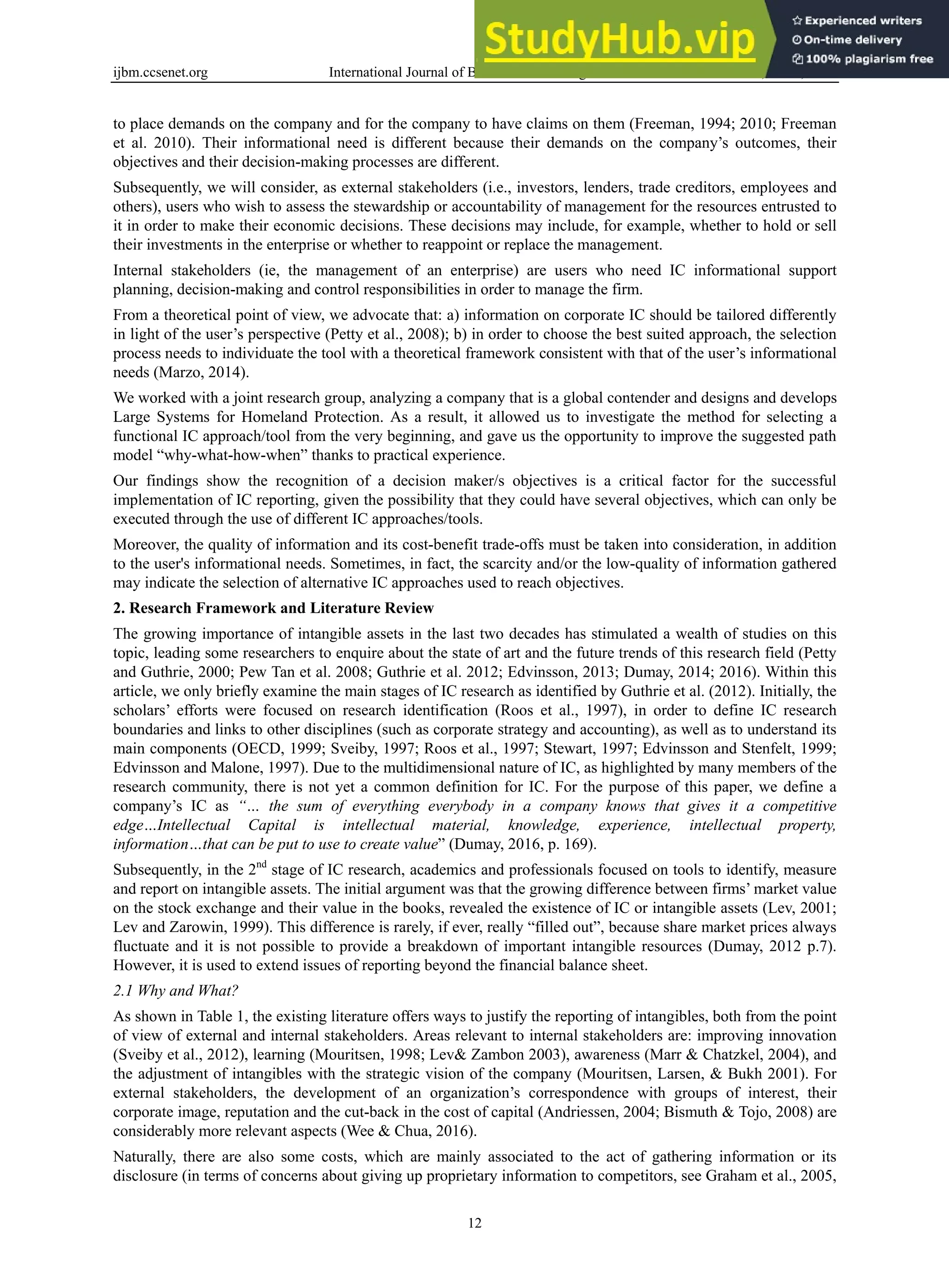 A Path Model Why-What-How-When To Implement An IC Reporting | PDF