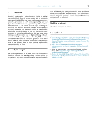 A patient with joint pains, skin changes and clubbing | PDF