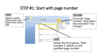 Apa title page & header | PPT