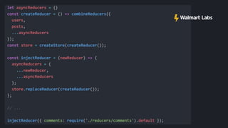 A Pattern for Code Splitting + Redux + SSR | PPTX