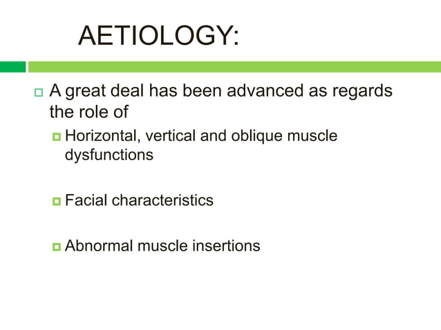 A-V pattern strabismus | PPTX | Eye and Vision Conditions | Diseases ...