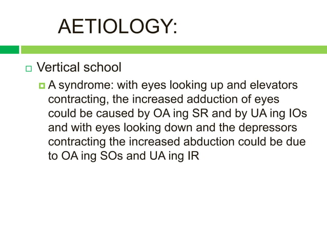 A-V pattern strabismus | PPTX | Eye and Vision Conditions | Diseases ...
