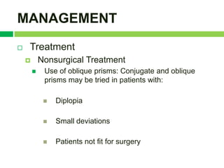 A-V pattern strabismus | PPTX
