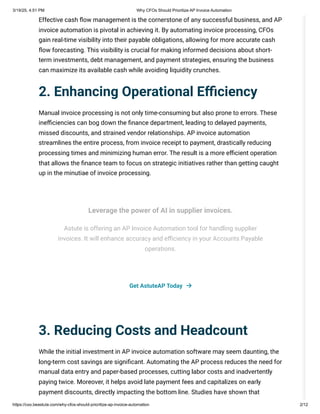 Why CFOs Should Prioritize AP Invoice Automation. | PDF