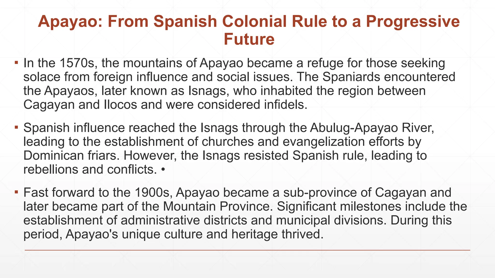 THE APAYAO CULTURAL HERITAGE CORDILLERA 101 | PPTX