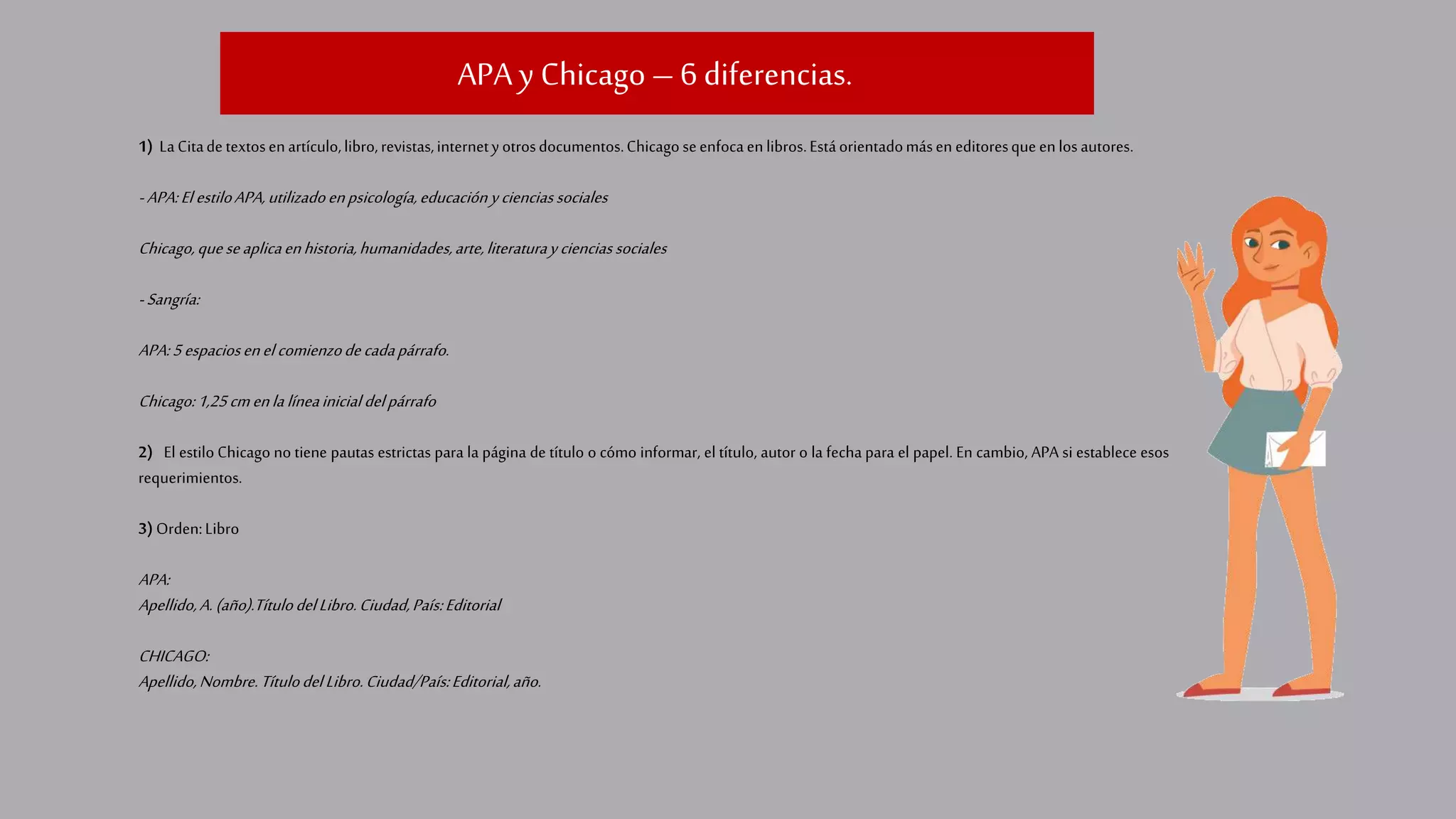 APA y Chicago diferencias | PPTX