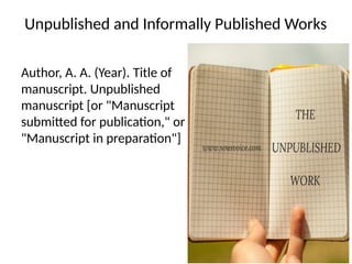 APA Examples Reference Examples Style and | PPTX