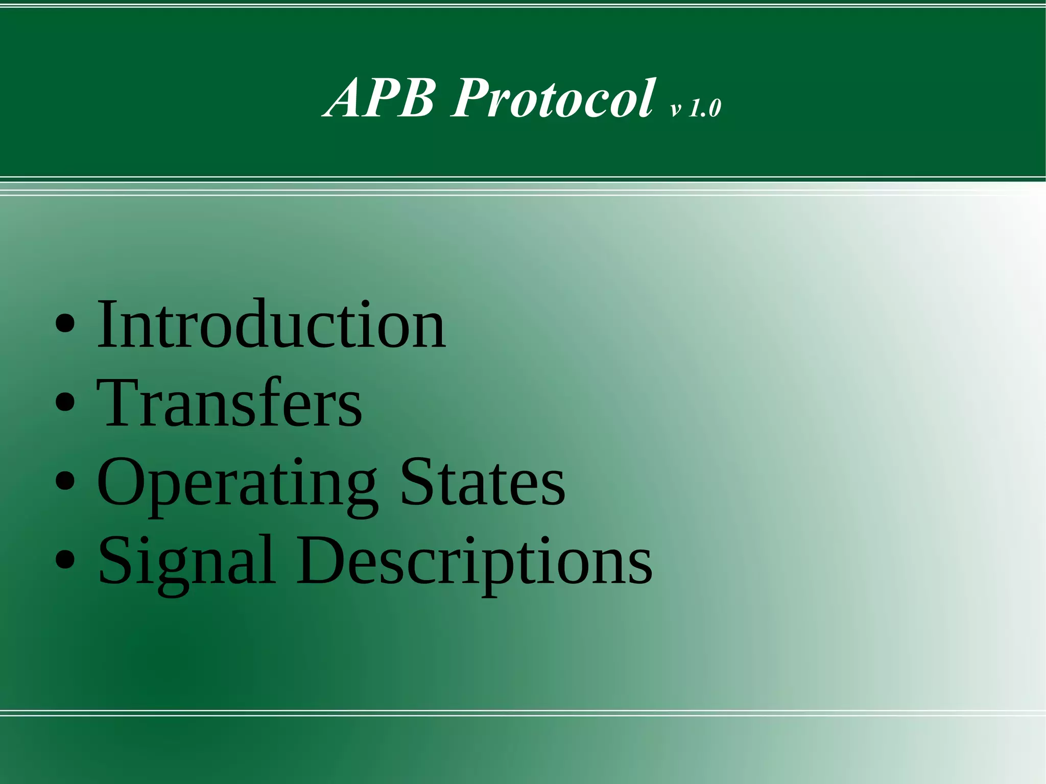 Apb | ODP