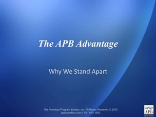 APB's Capabilities Presentations | PPT