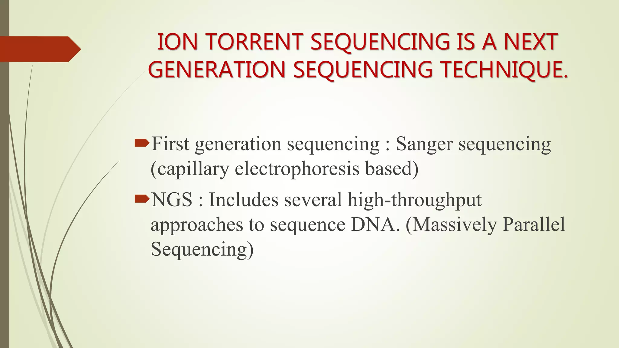 Ion Torrent Sequencing | PPTX