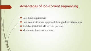 Ion Torrent Sequencing | PPTX