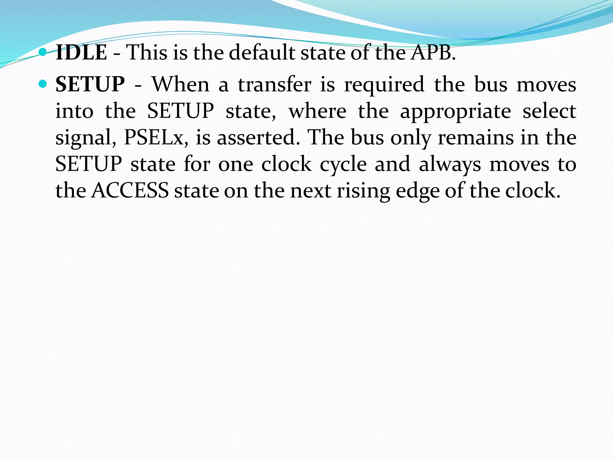 Advance Peripheral Bus | PPTX