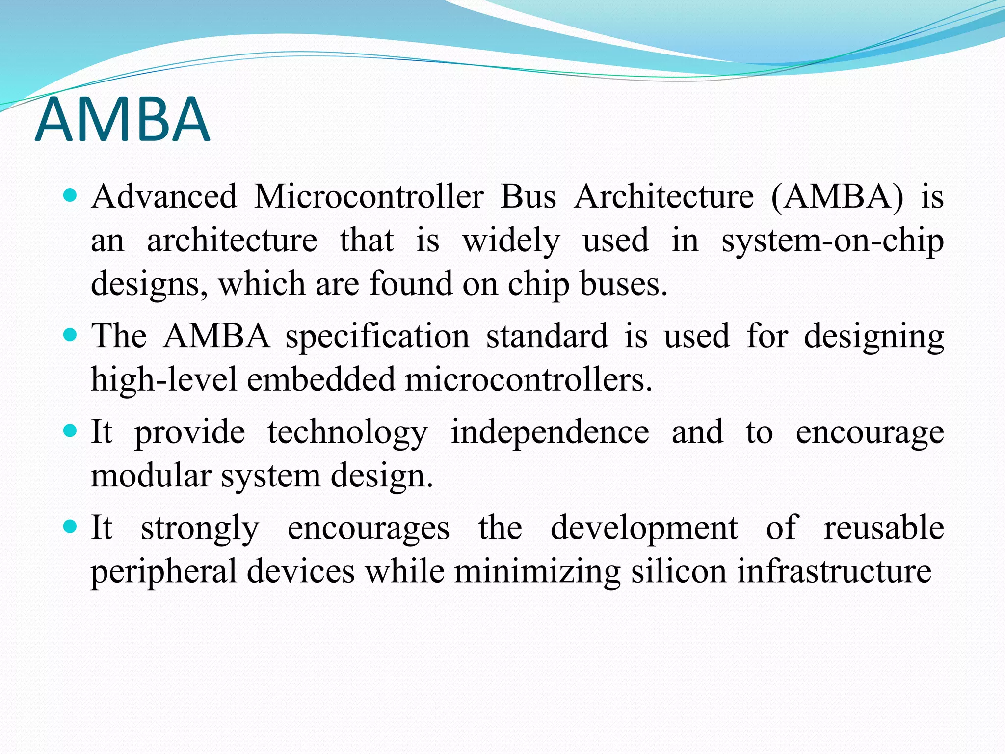 Advance Peripheral Bus | PPTX