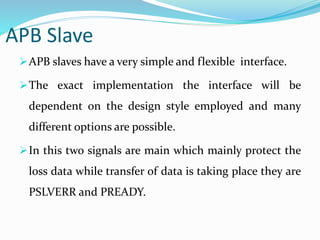 Advance Peripheral Bus | PPTX
