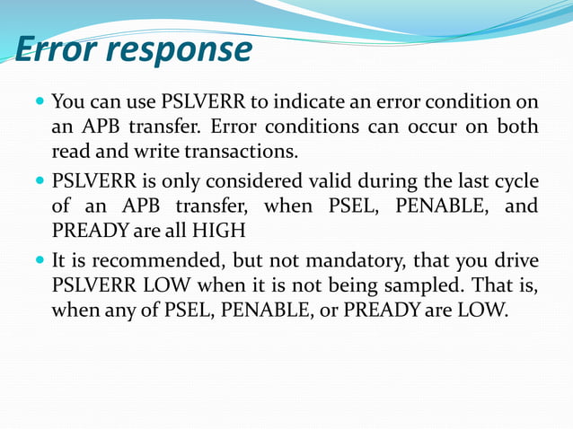 Advance Peripheral Bus | PPTX