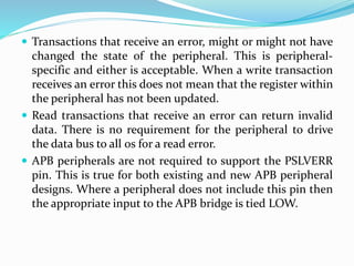 Advance Peripheral Bus | PPTX
