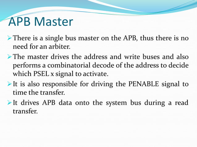 Advance Peripheral Bus | PPTX