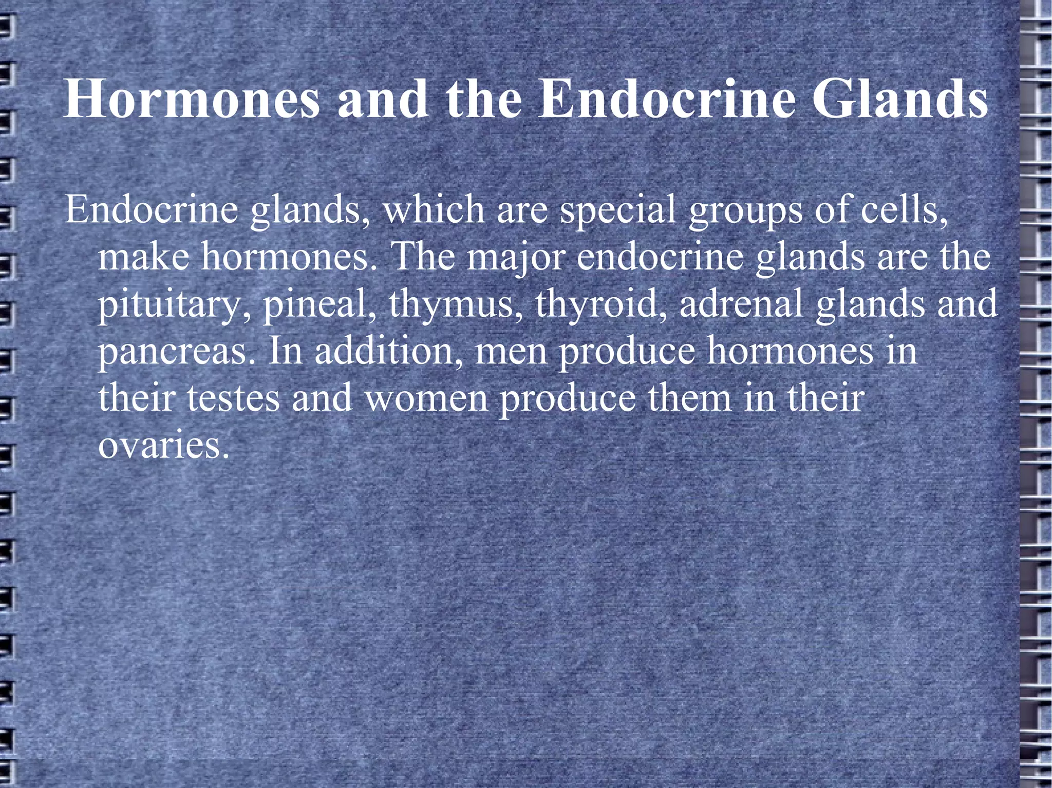 Ap bio hormones | ODP | Hormonal Disorders | Endocrine and Metabolic ...