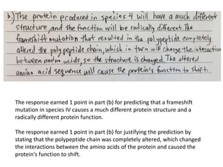 Ap bio free response help | PPTX