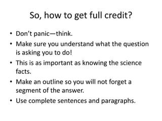 AP Biology FRQ | PPTX