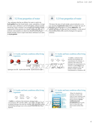 Ap biology 3 water and life | PDF