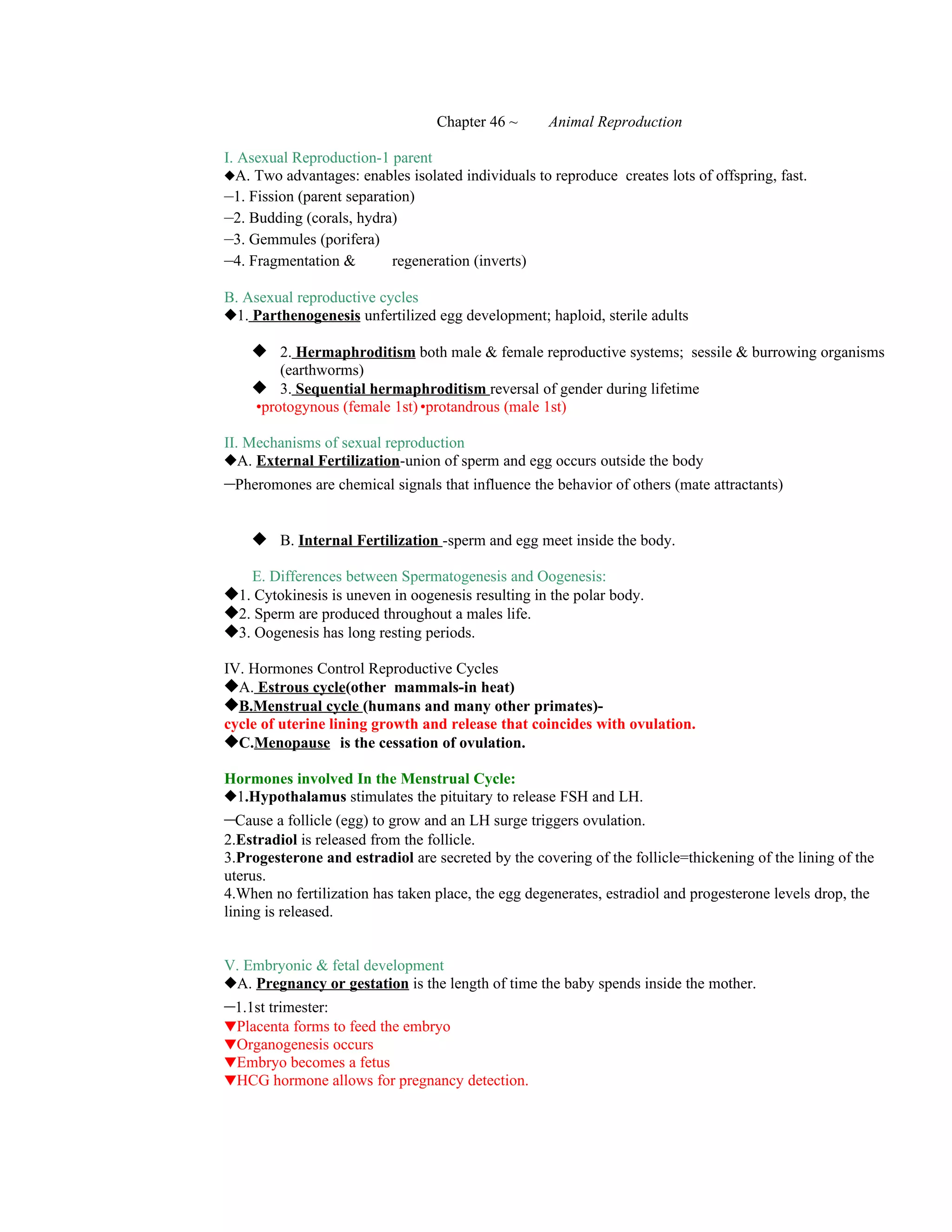 Ap Biology Chapter 46 | PDF