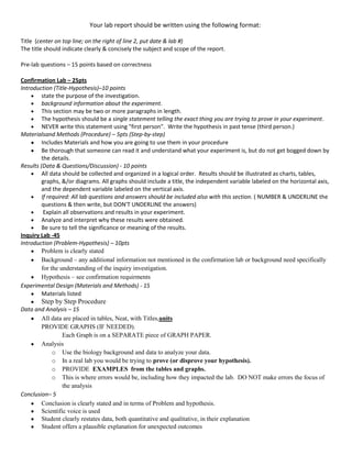 Ap biology lab notebook | DOCX