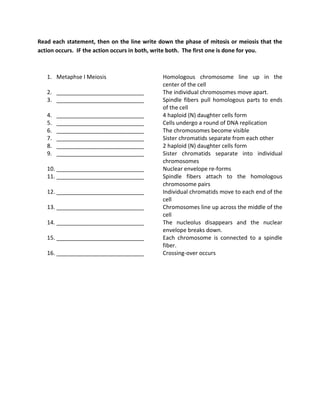 Ap biology meiosis | DOCX