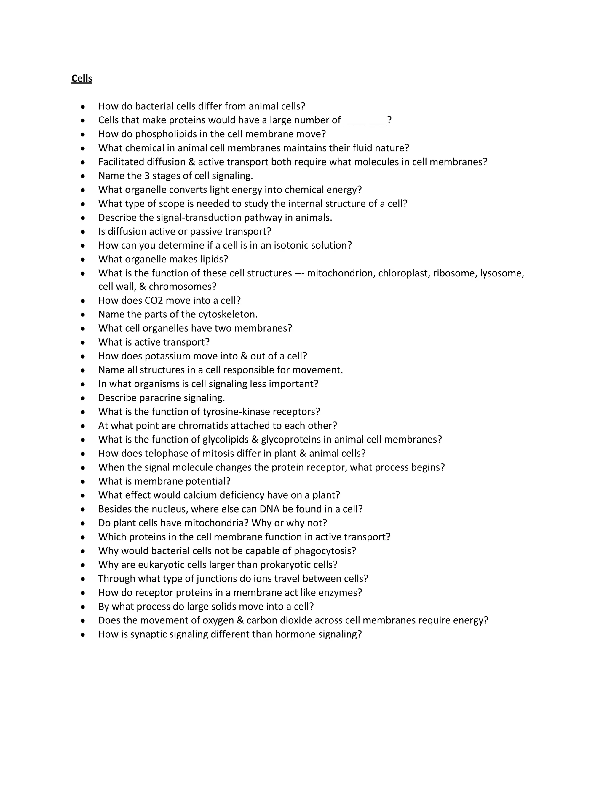 Ap biology midterm review | DOCX