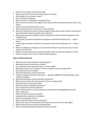 Ap biology midterm review | PDF